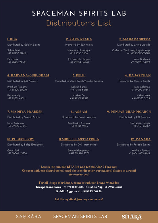 Discover Your Next Bottle – SĪTÄRĀ - INDIAN CRAFT RUM(SPACEMAN SPIRITS ...